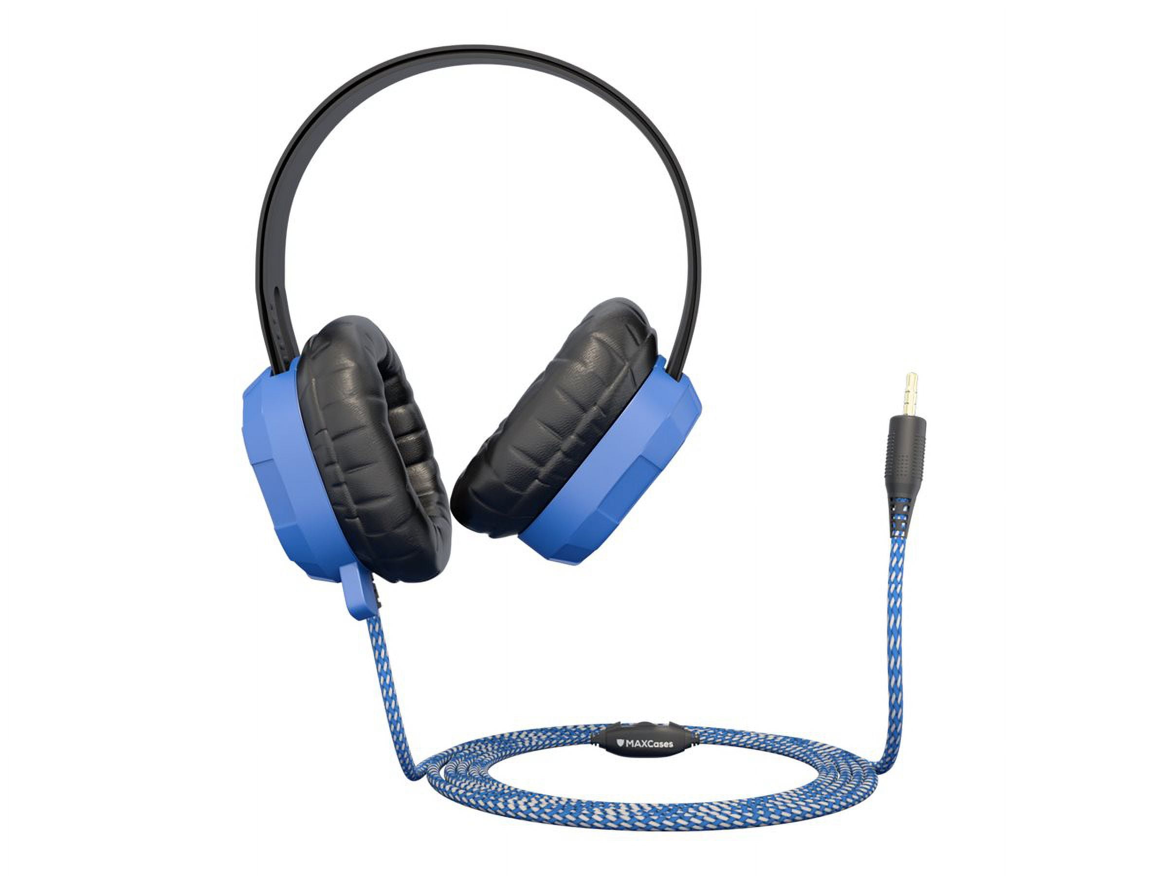 MAXCases Extreme Headset w/braided cable, inline volume control, built ...