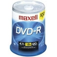 Maxell 4.7GB Recordable DVD-R, 100-ct Spindle with Superior Recording ...