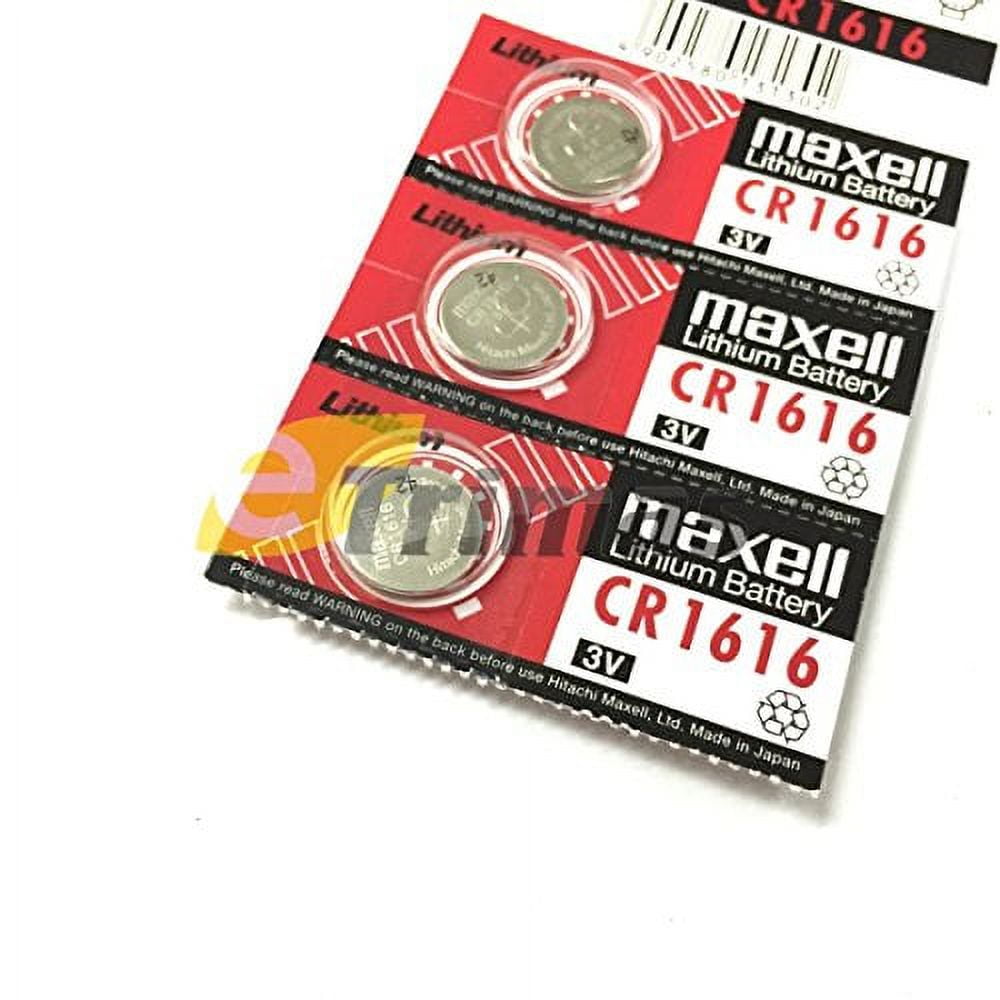 MAXELL CR1616 - 10 Lithium Batteries in Hologram Foil Packs - Walmart.com