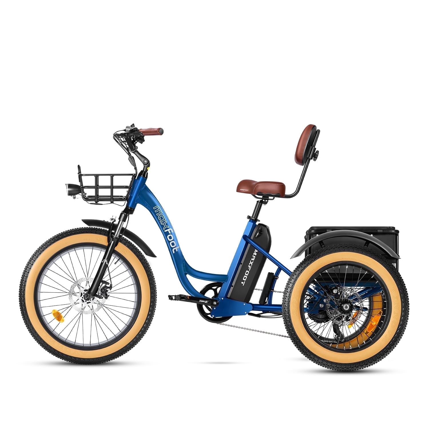 MAXFOOT MF30 Electric Tricycle for Adults, 750W Rear Drive Motor 3 ...