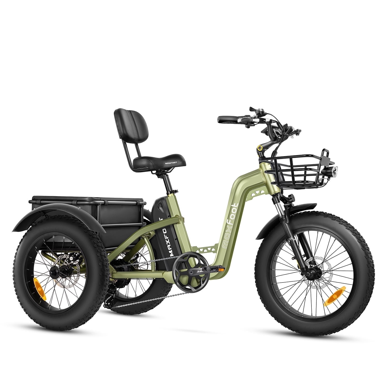MAXFOOT MF31 Electric Tricycle for Adult, 750W Rear Drive Motor 3 Wheel ...