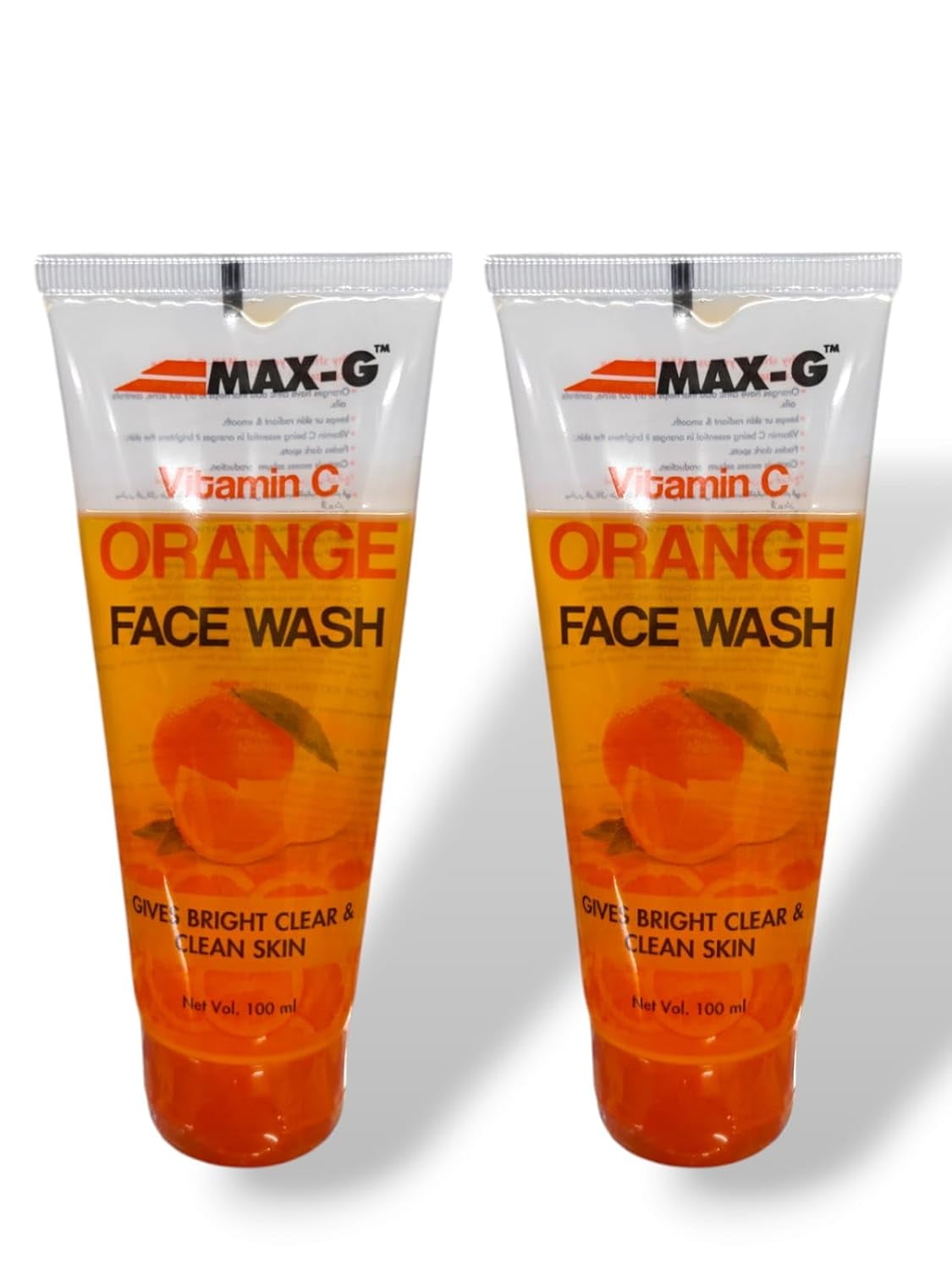 MAXG Vitamin C Orange Face Wash Orange Face Wash for Clean And Gives Bright Clear Clean Skin ...