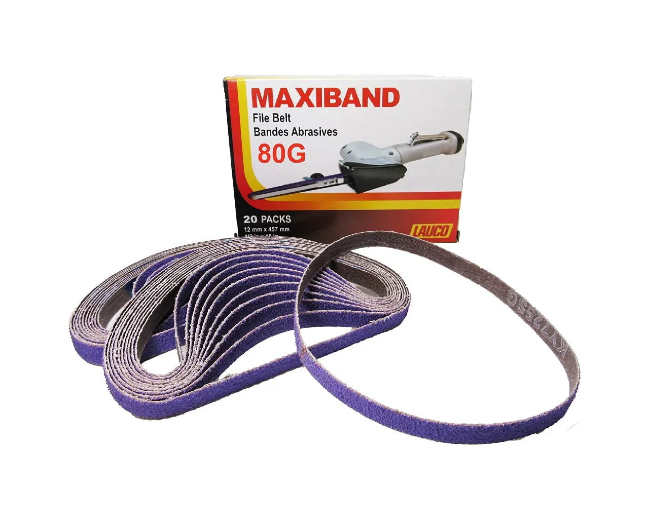 MAXIBAND File Belt Bandes Abrasives - Purple Sanding Belt 1/2 in x 18 ...