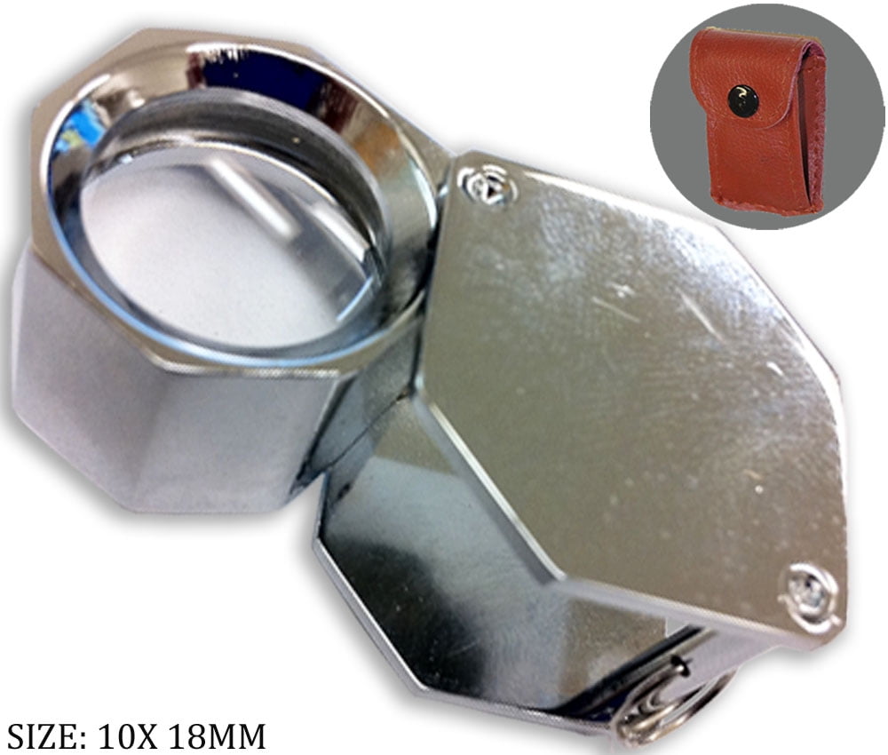 MAXIMIZE Hexagonal Frame Mini Loupe | 10X Power, 18mm Glass Lens ...