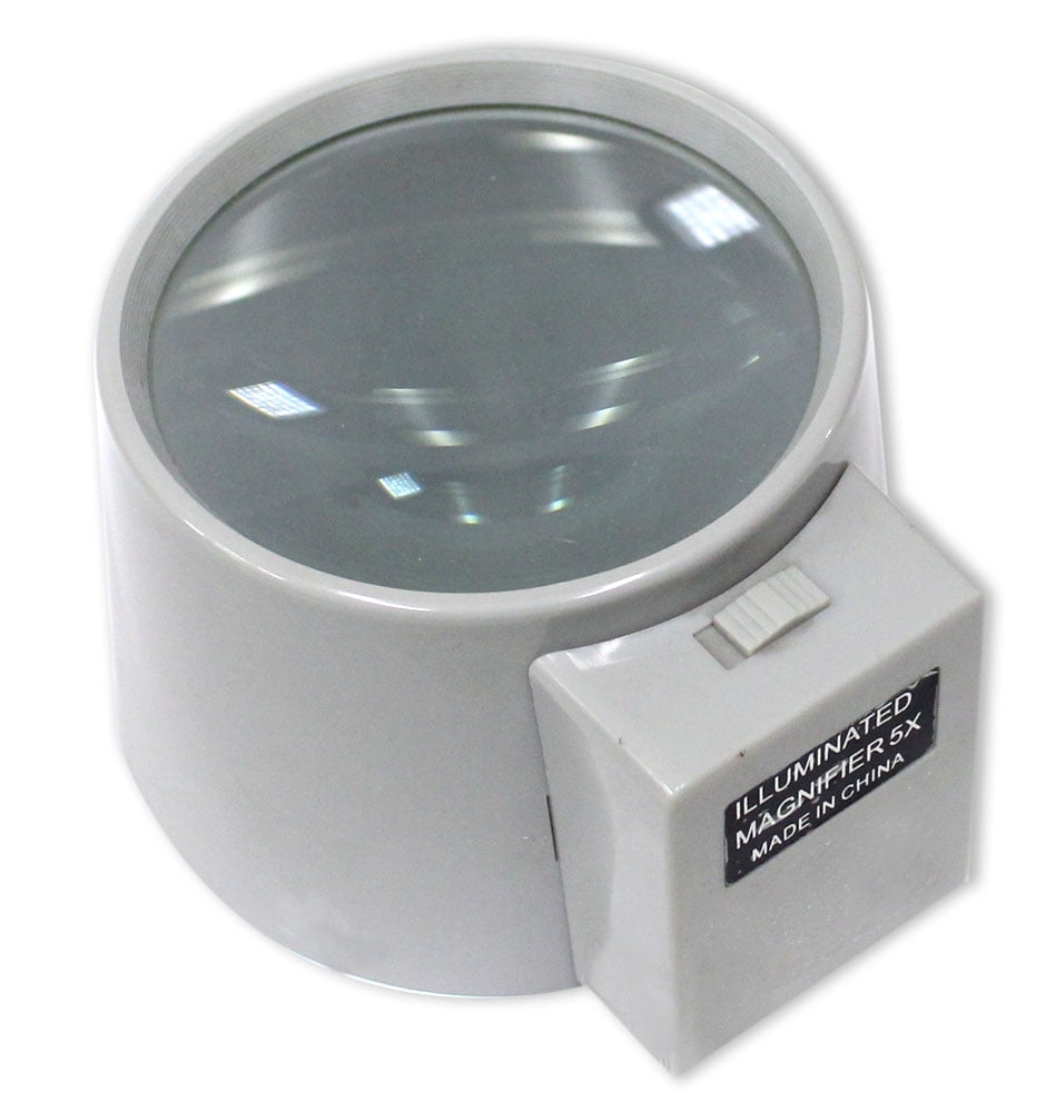 MAXIMIZE Illuminated Dome Style Magnifier | 2.25X Power | 3.5" Lens ...