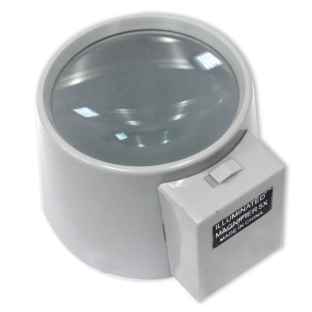 MAXIMIZE Illuminated Dome Style Magnifier | 2.25X Power | 3.5" Lens ...