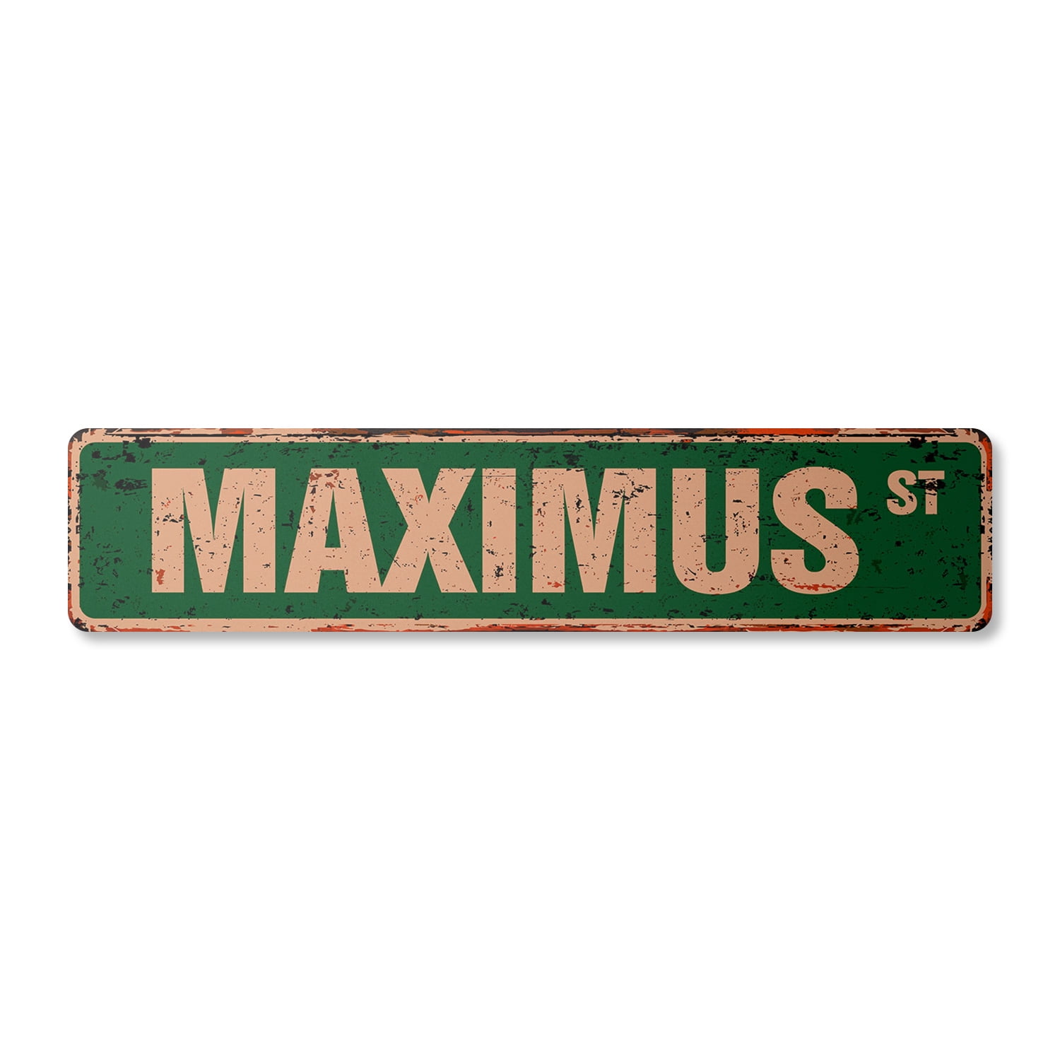 MAXIMUS Vintage Plastic Street Sign Childrens Name Room Sign | Indoor ...