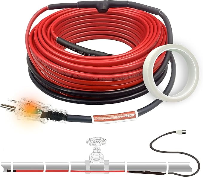 MAXKOSKO Pipe Heat Cable for Water Pipe Freeze Protection, Constant ...