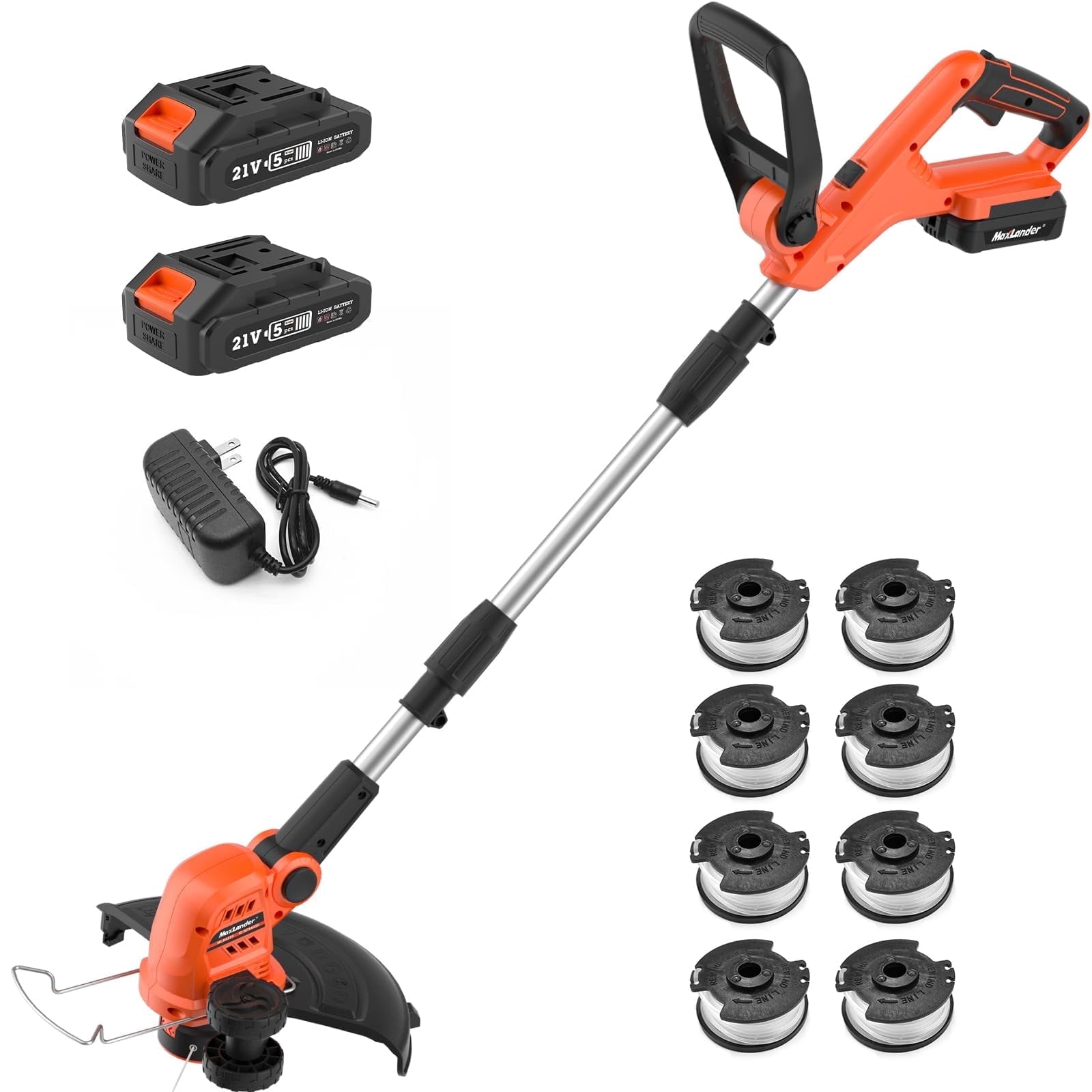 MAXLANDER Weed Wacker Cordless, 20V 12 Inch Cordless String Trimmer ...