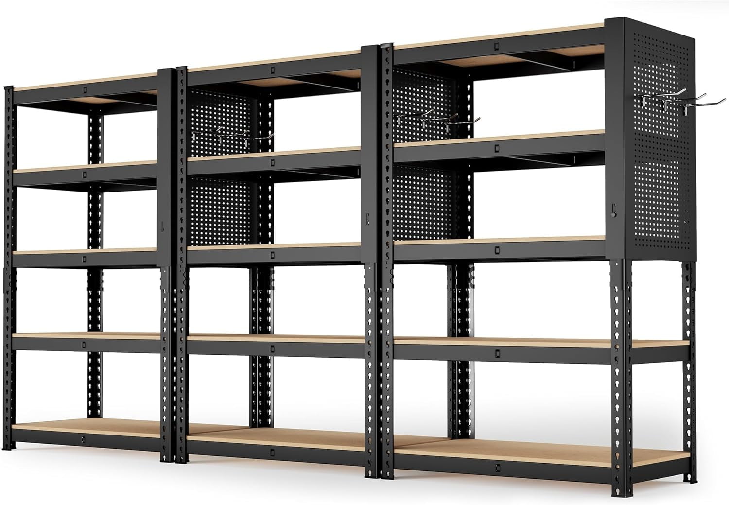 MAXLEAD HOME Garage Shelving Heavy Duty Storage Shelves 2600LBS 5 Tier ...