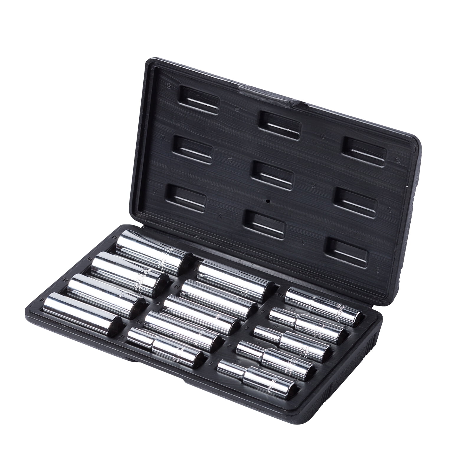 MAXPOWER 3/8 Inch Drive Deep Socket Set (6mm - 19mm), Metric, 14PCS ...