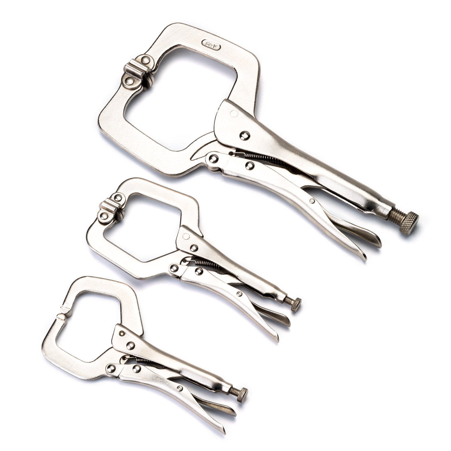 MAXPOWER 3-Piece Locking C-clamp Set - 11 inch and 6 inch - Walmart.com