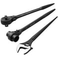 MAXPOWER 3Pcs Spud Ratchet Set, 3/4" x 7/8" Dual Socket Scaffold Wrench ...