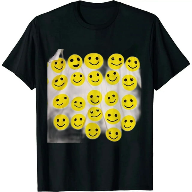 MAXPRESS Apparel Smiley's Gang Mens White Graphic T-Shirt | Group of ...