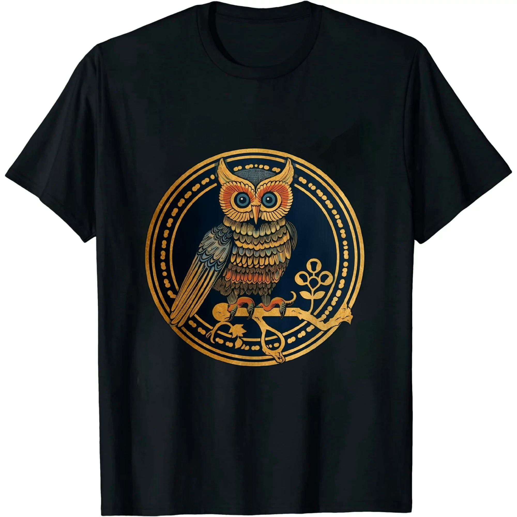 MAXPRESS Athens Athenian Owl Symbol of Greek Goddess Athena T-Shirt ...