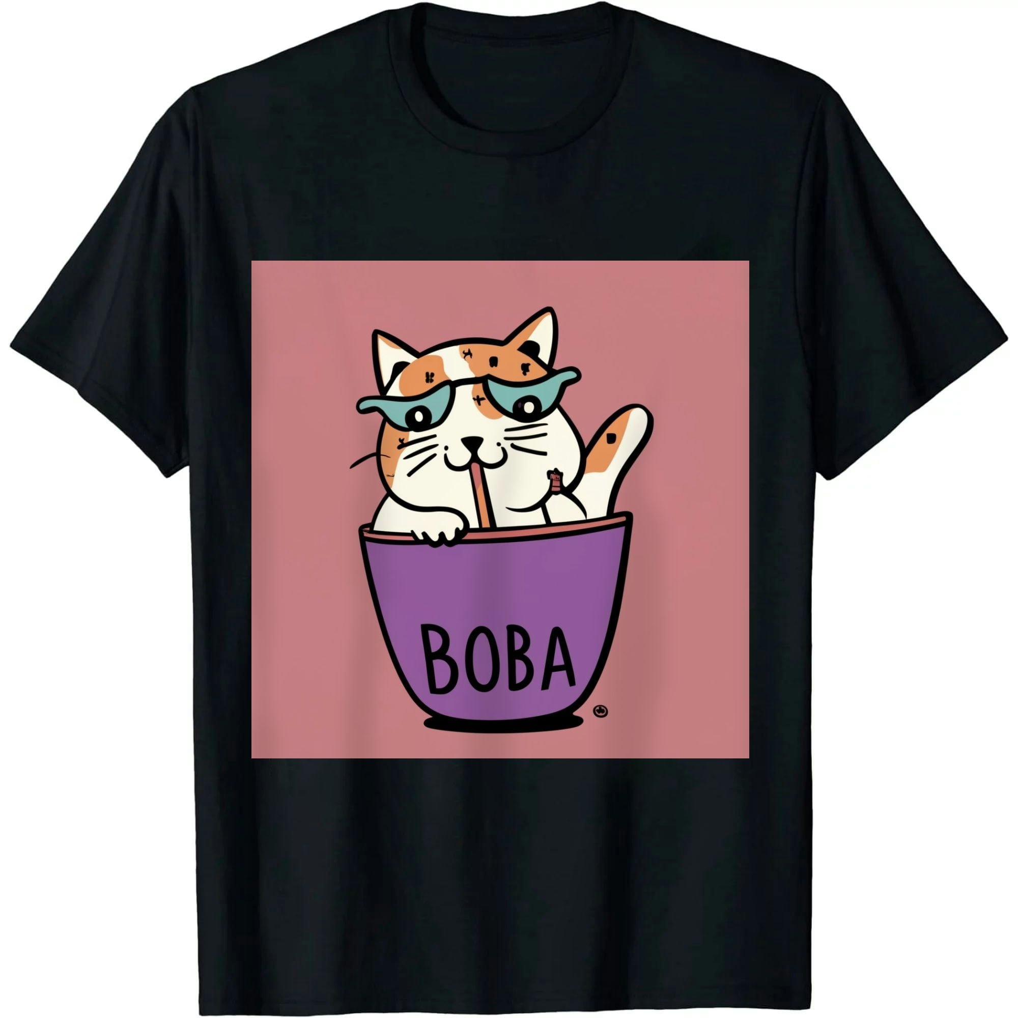 MAXPRESS Boba Anime Bubble Tea Neko Girls Kawaii Girls Teen T-Shirt ...