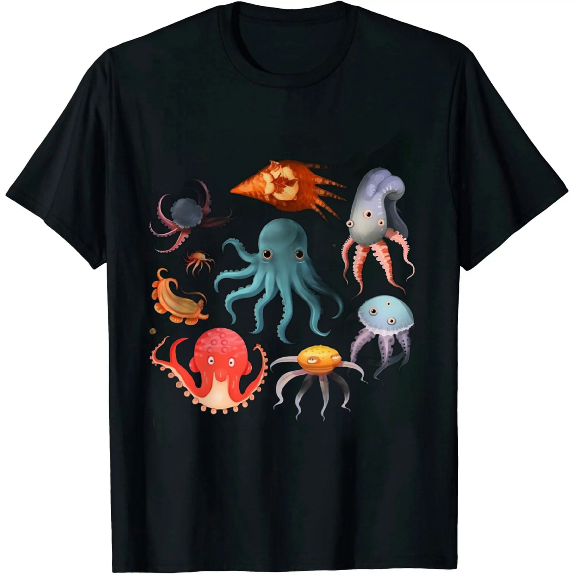 MAXPRESS Cute Sea Animals Ocean Creatures Clownfish T-Shirt - Walmart.com