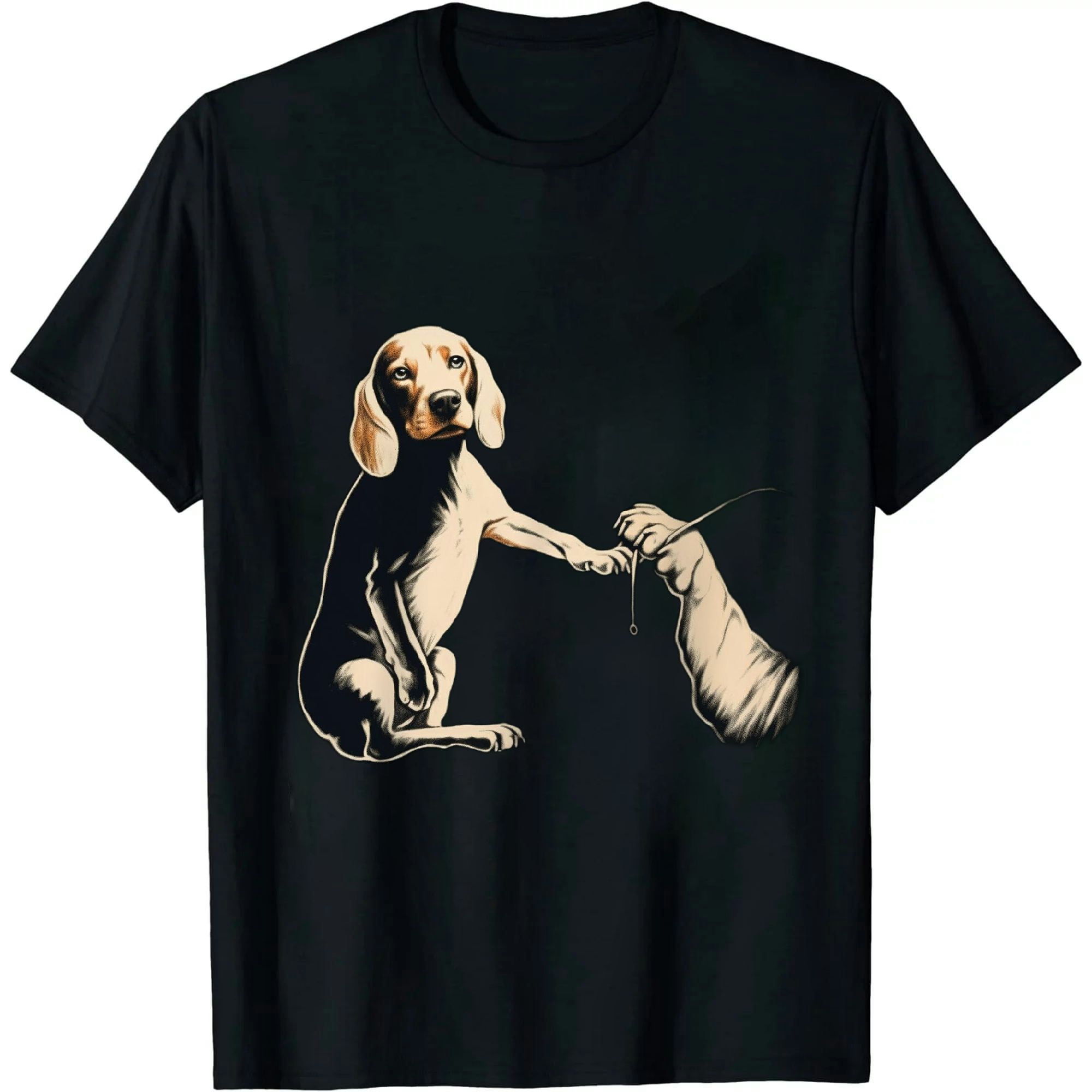 MAXPRESS Dog And People Punch Hand Dog Friendship Fist Bump Dog's Paw T ...