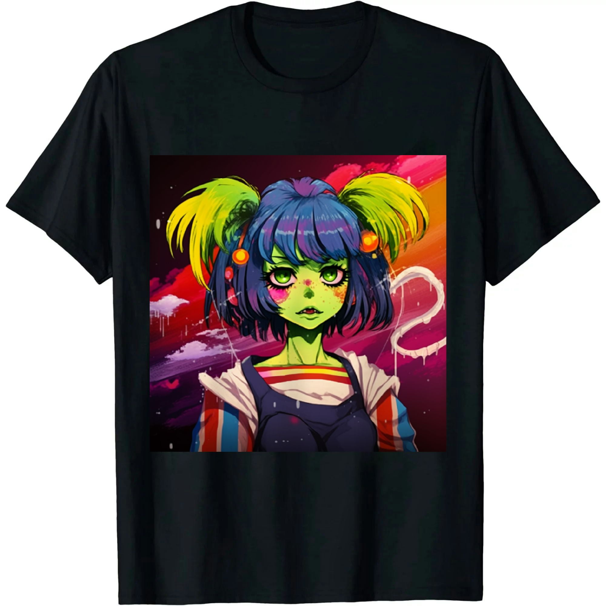 MAXPRESS Halloween Cute Anime Alien Cosplay Manga Character T-Shirt ...