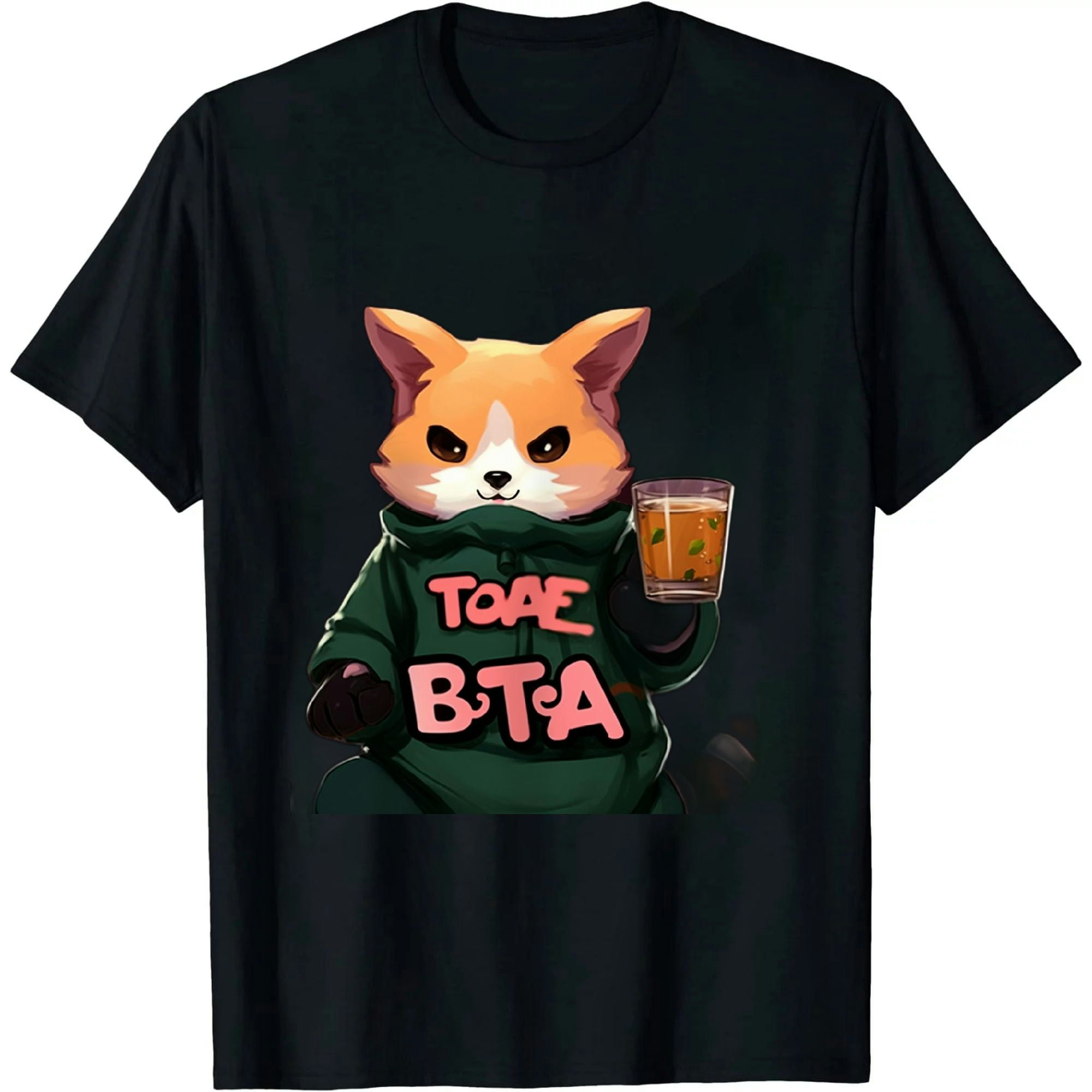 MAXPRESS Kawaii Dog Corgi Anime Cat Boba Drink Bubble Tea Tapioca T ...