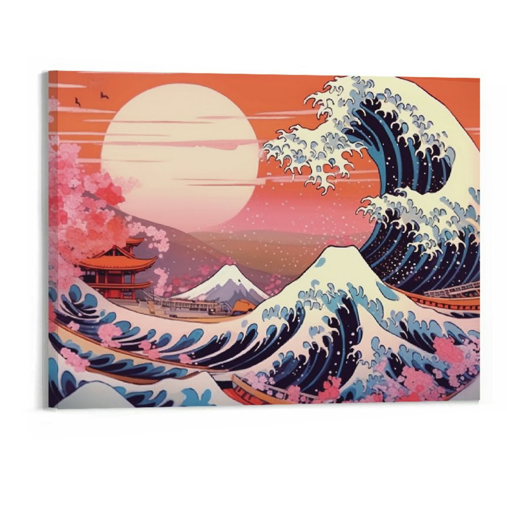 MAXPRESS Paint by Numbers Kit for Kids & Adults Beginner - 16" x 20" Ocean Wave DIY Paint by ...