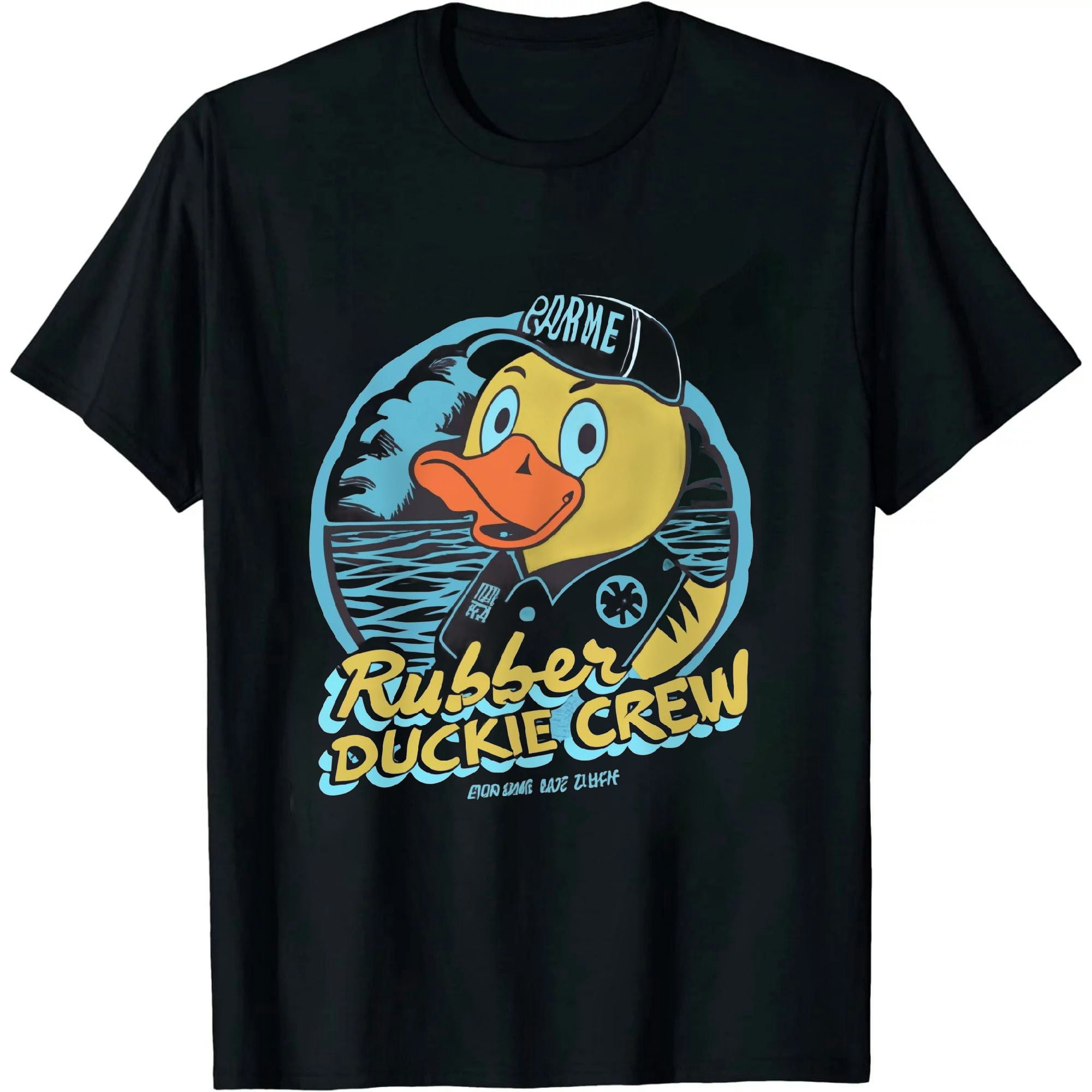 MAXPRESS Rubber Duckie Crew T-Shirt - Funny Rubber Duck T-Shirt ...