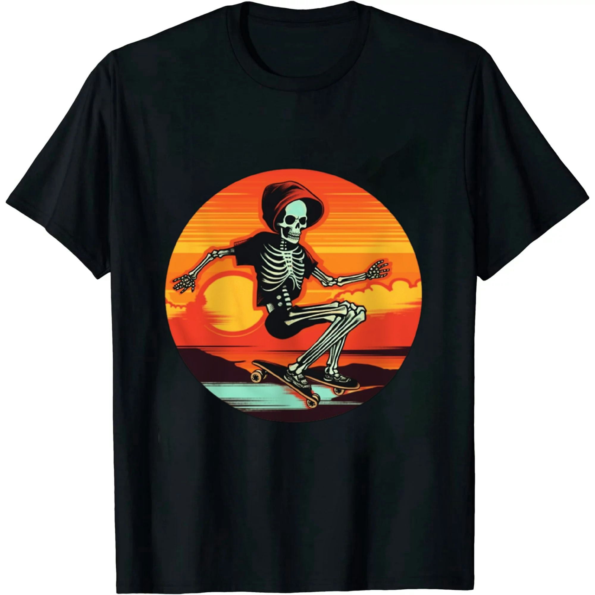 MAXPRESS Skateboarding Shirt - Vintage Retro Skateboarder Girls Boys T ...