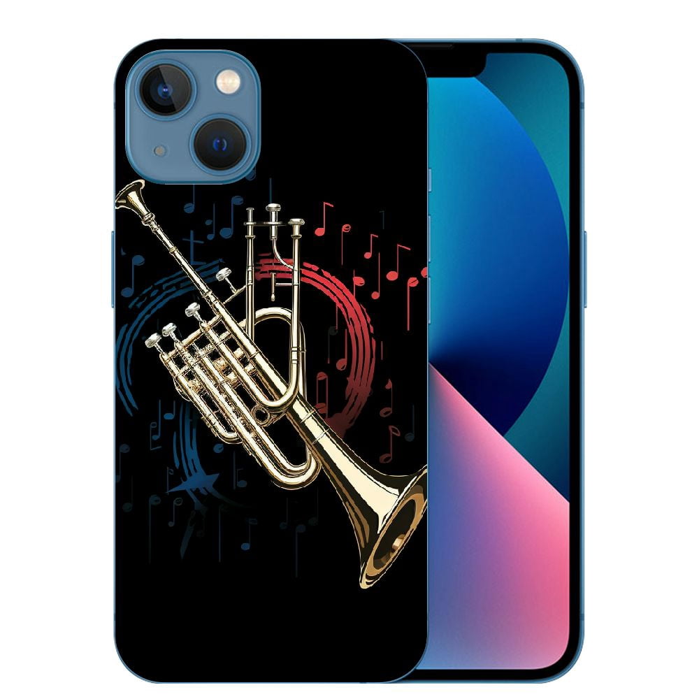 MAXPRESS iPhone 15 Trumpet Instrument Musical Note Circular Music Note ...