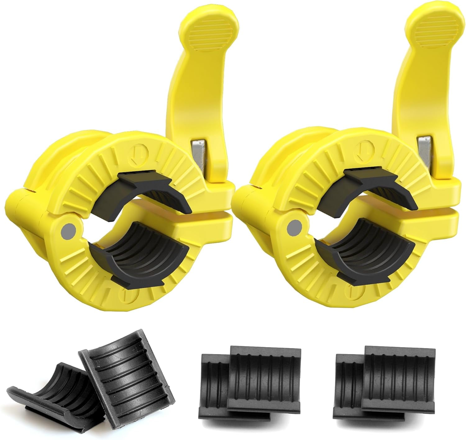 MAXRICH Barbell Clamp 1 inch Multiple Sizes & Adjustable Weight Clips ...