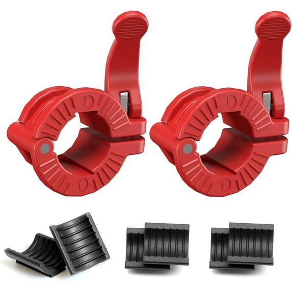 MAXRICH Barbell Clamp 1 inch Multiple Sizes & Adjustable Weight Clips ...