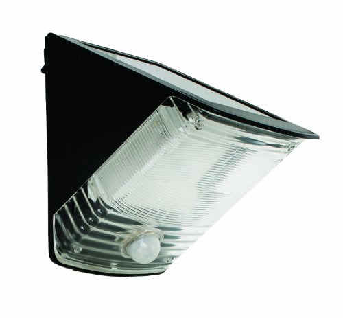 MAXSA Motion-Activated LED Wedge Light with built-in Solar panel-Black ...