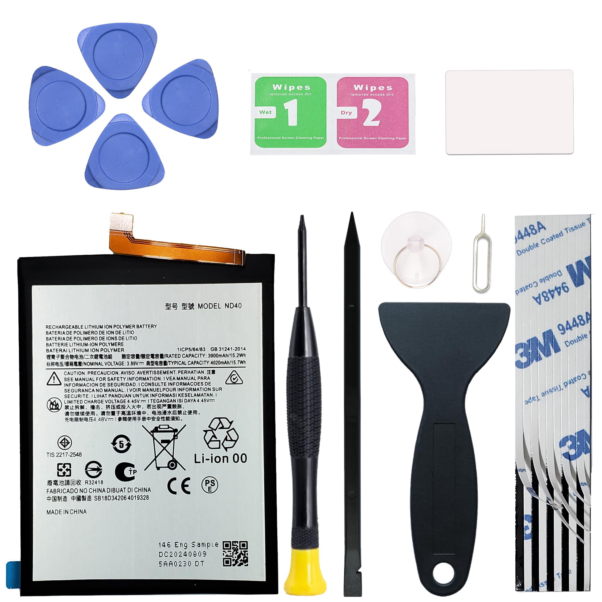 MAXSHARKS New ND40 Battery Replacement for Moto Edge 30 (XT2203), with ...