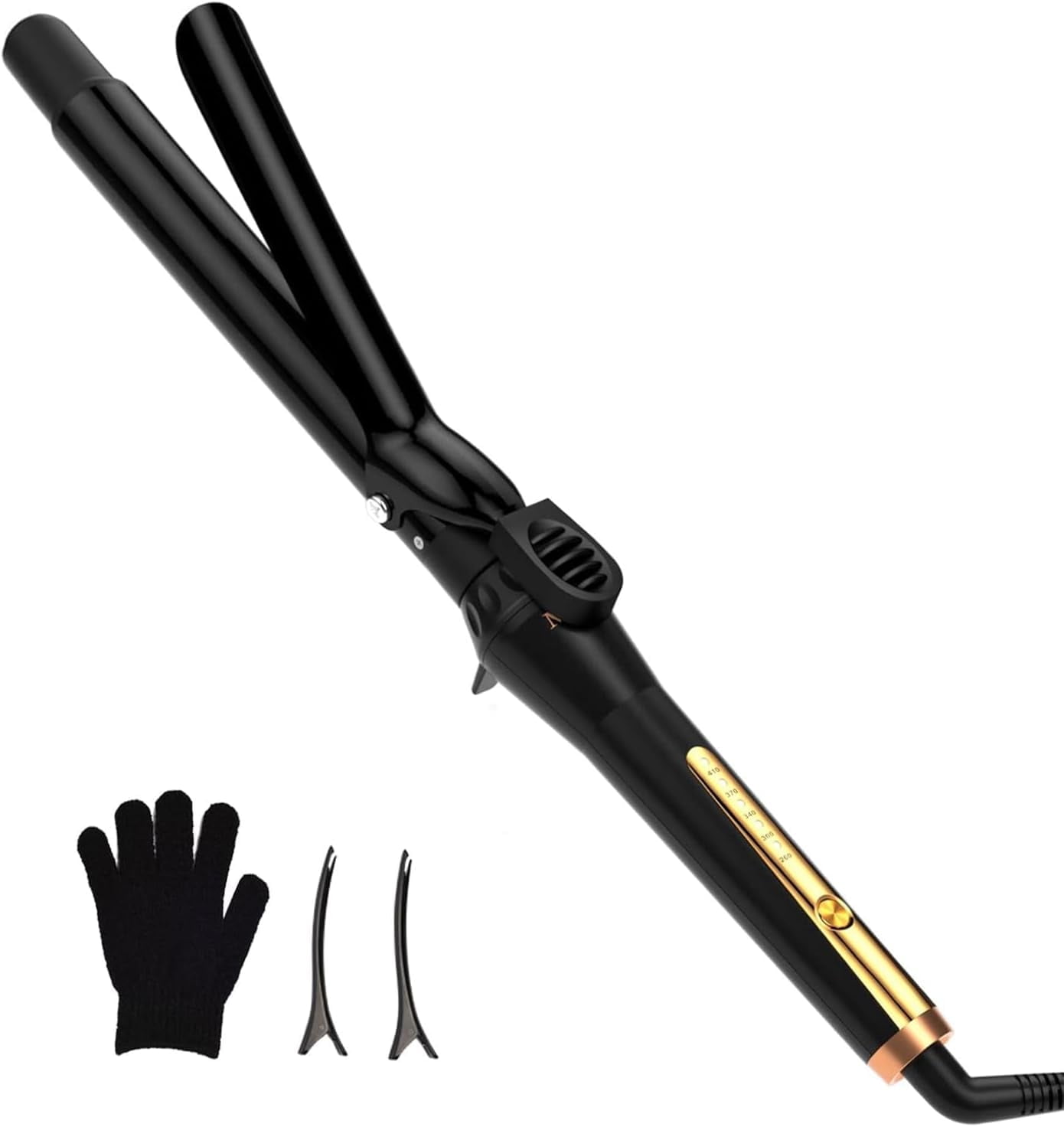 MAXT Curling Irons 1 Inch Waver Curling Wand Ceramic Tourmaline Hair ...