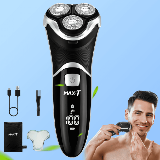 MAXT Electric Razor for Men Rechargeable Wet & Dry Electric Shaver with ...