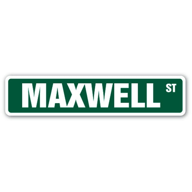 MAXWELL Street Sign Childrens Name Room Sign | Indoor/Outdoor | 30 ...