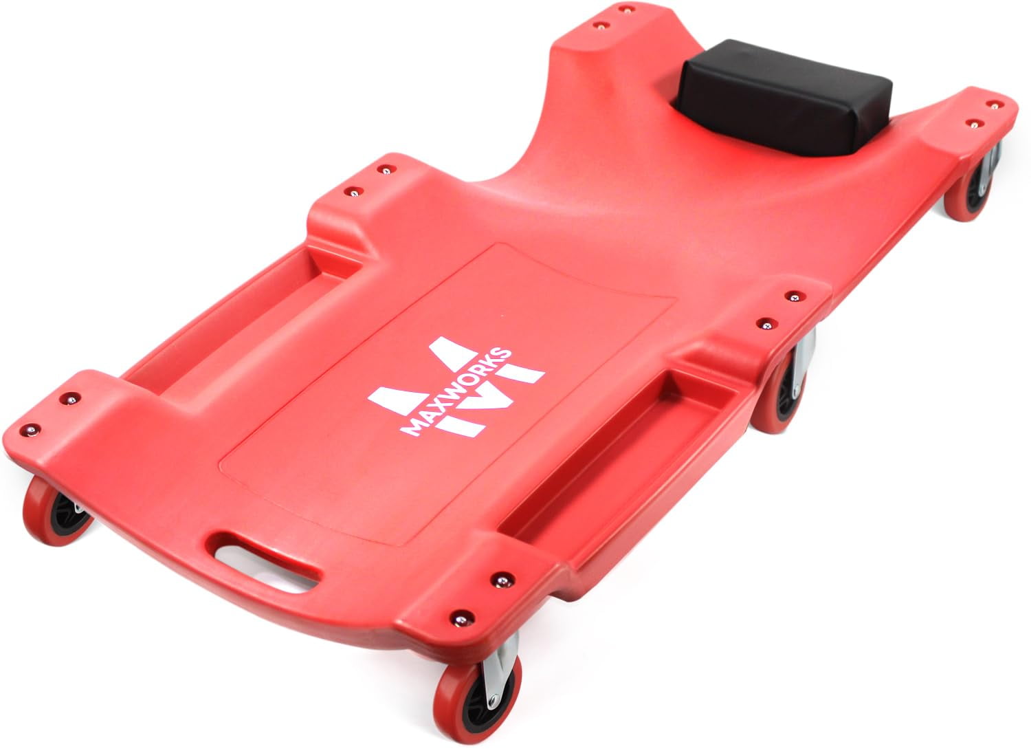 MAXWORKS 50874 40 Inch Plastic Rolling Garage Creeper with Padded ...