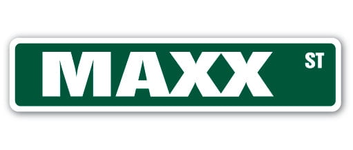 MAXX Street Sign Childrens Name Room Sign | Indoor/Outdoor | 30" Wide ...