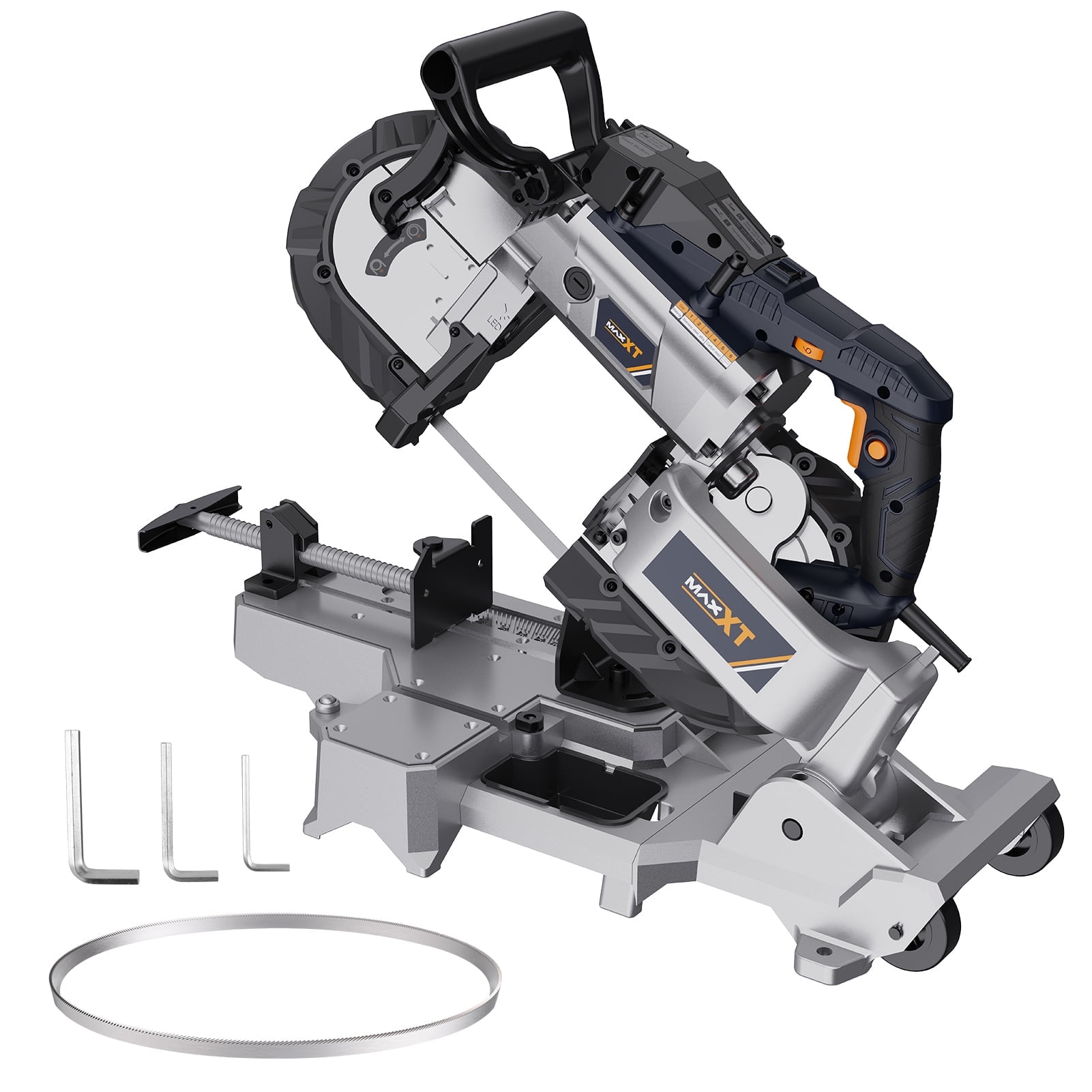 MAXXT Band Saw with Lightweight Aluminum Base 10 Amp 5 Inch Deep Cut ...