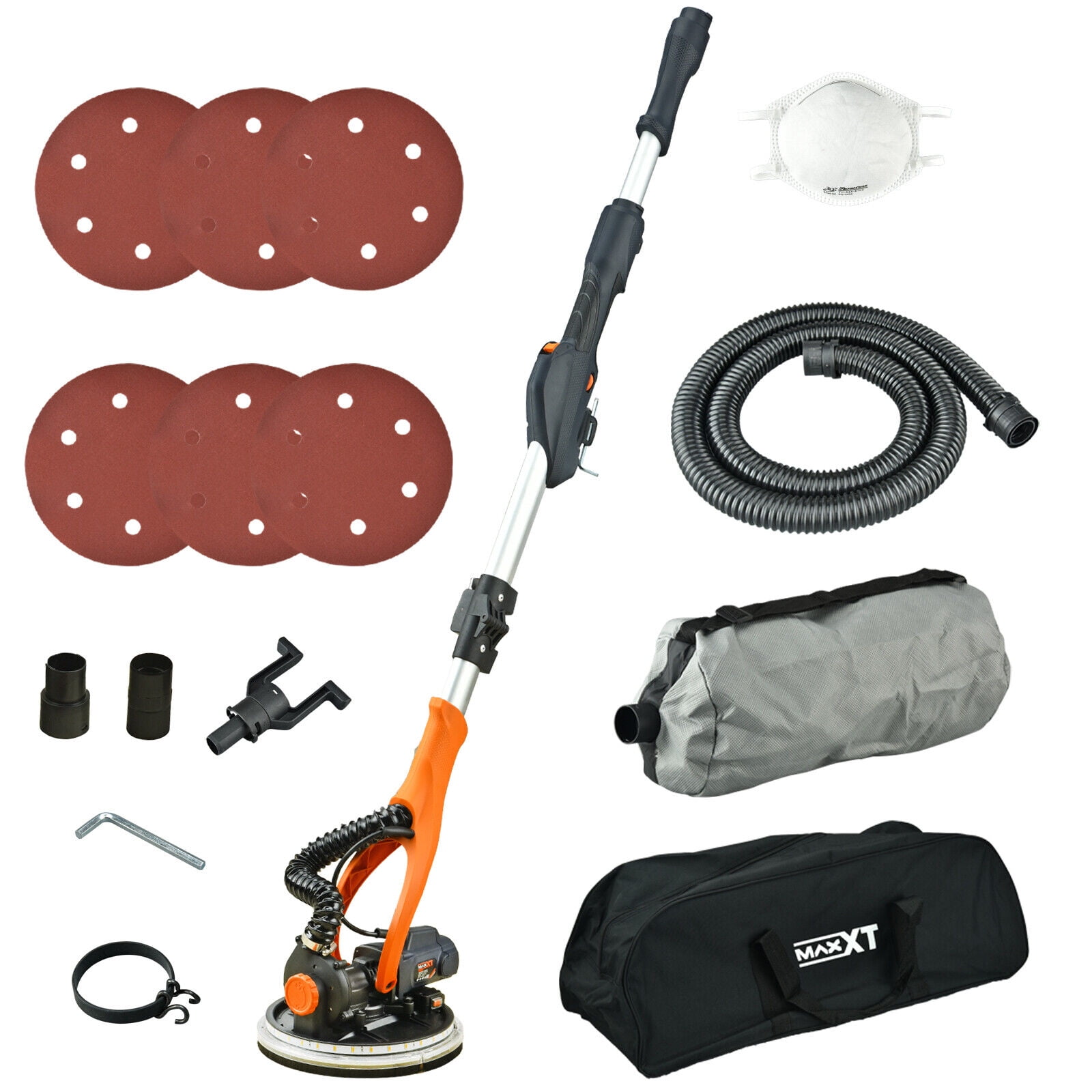 MAXXT Drywall Sander 820W Variable Speed Auto Vacuum System LED Strip ...