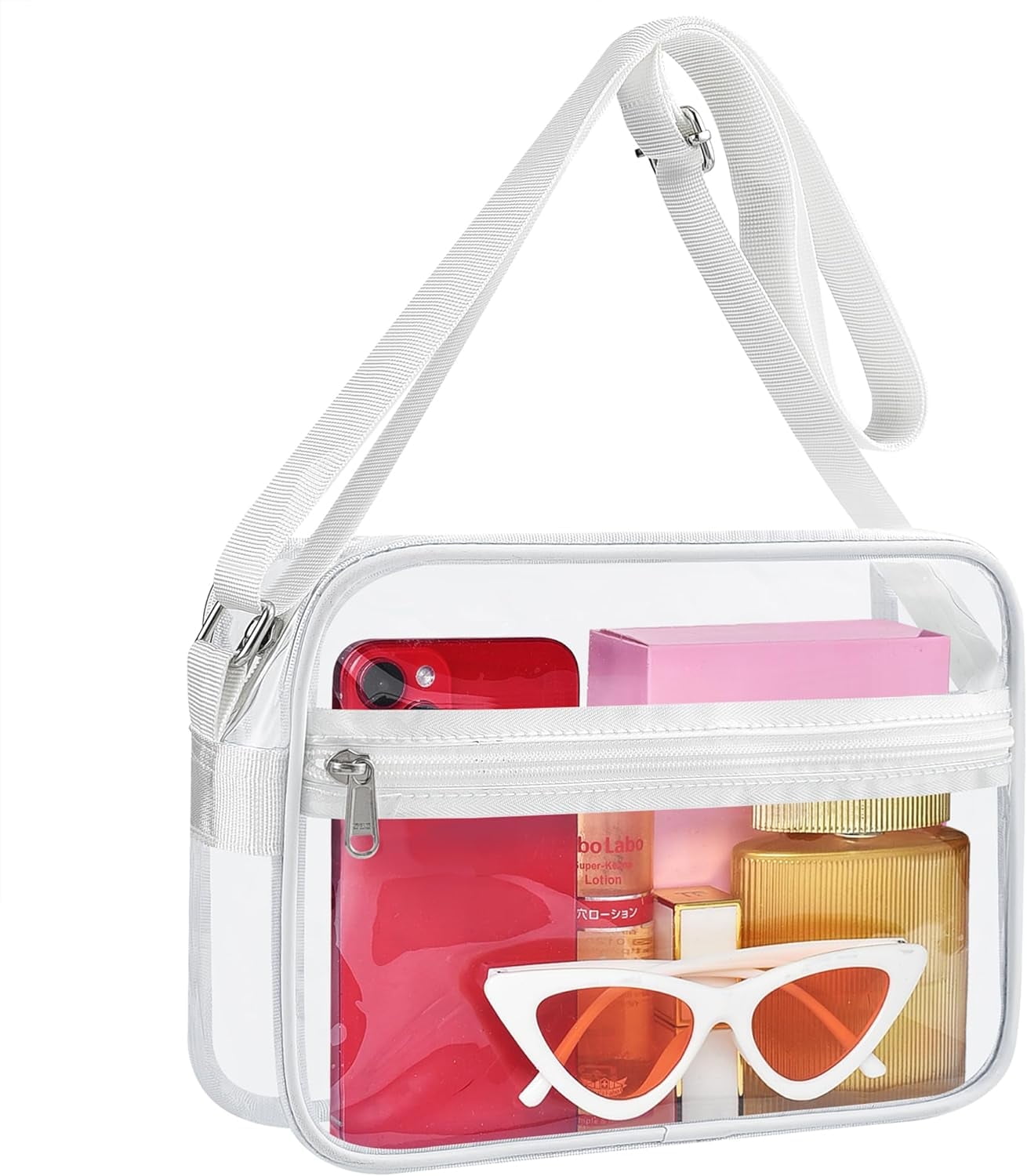 MAY TREE Clear Bag for Stadium Events Clear Messenger Bag for Concerts ...