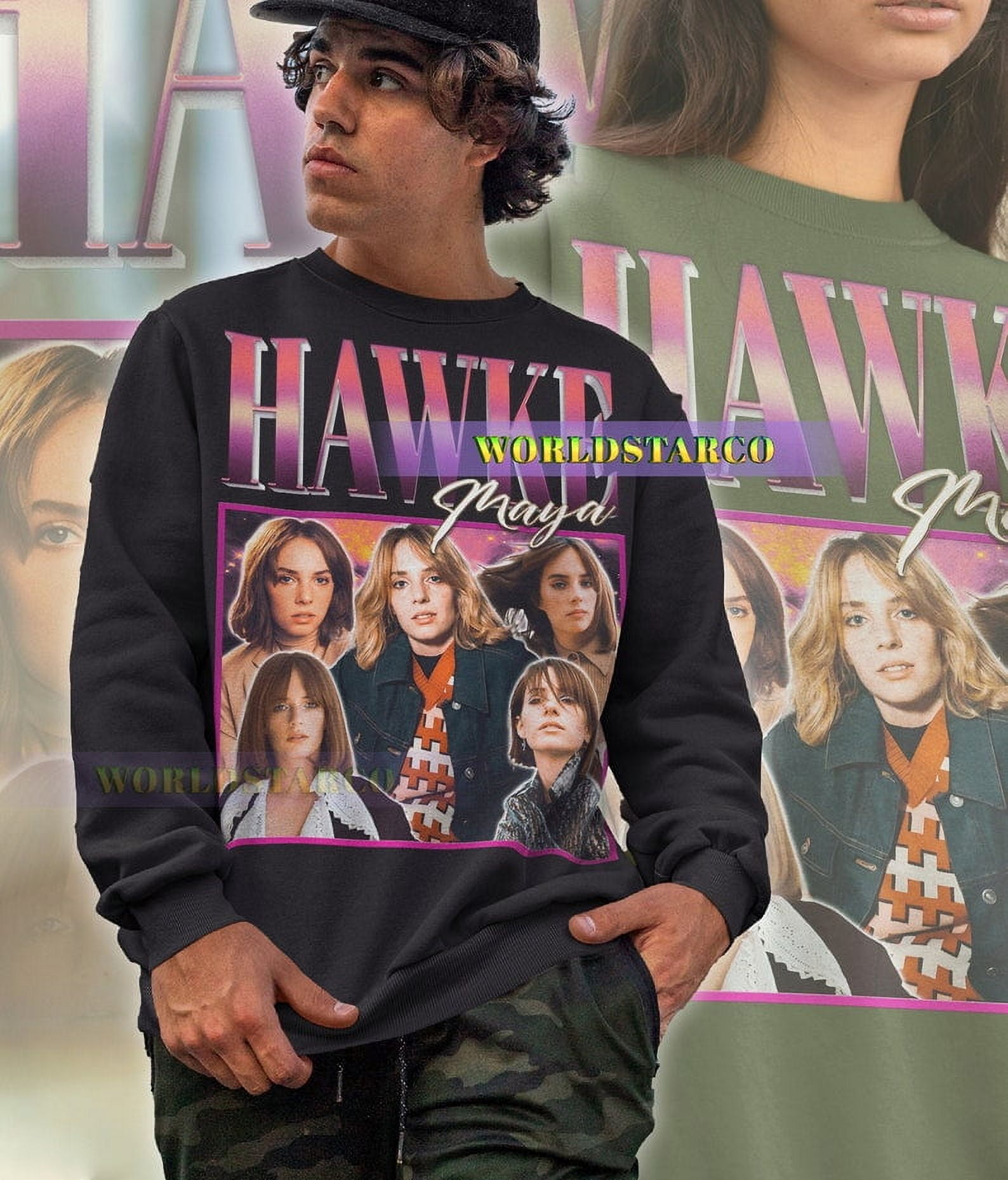 MAYA HAWKE Sweatshirt, Maya Hawke Homage Sweatshirtter, Maya Hawke Fan ...
