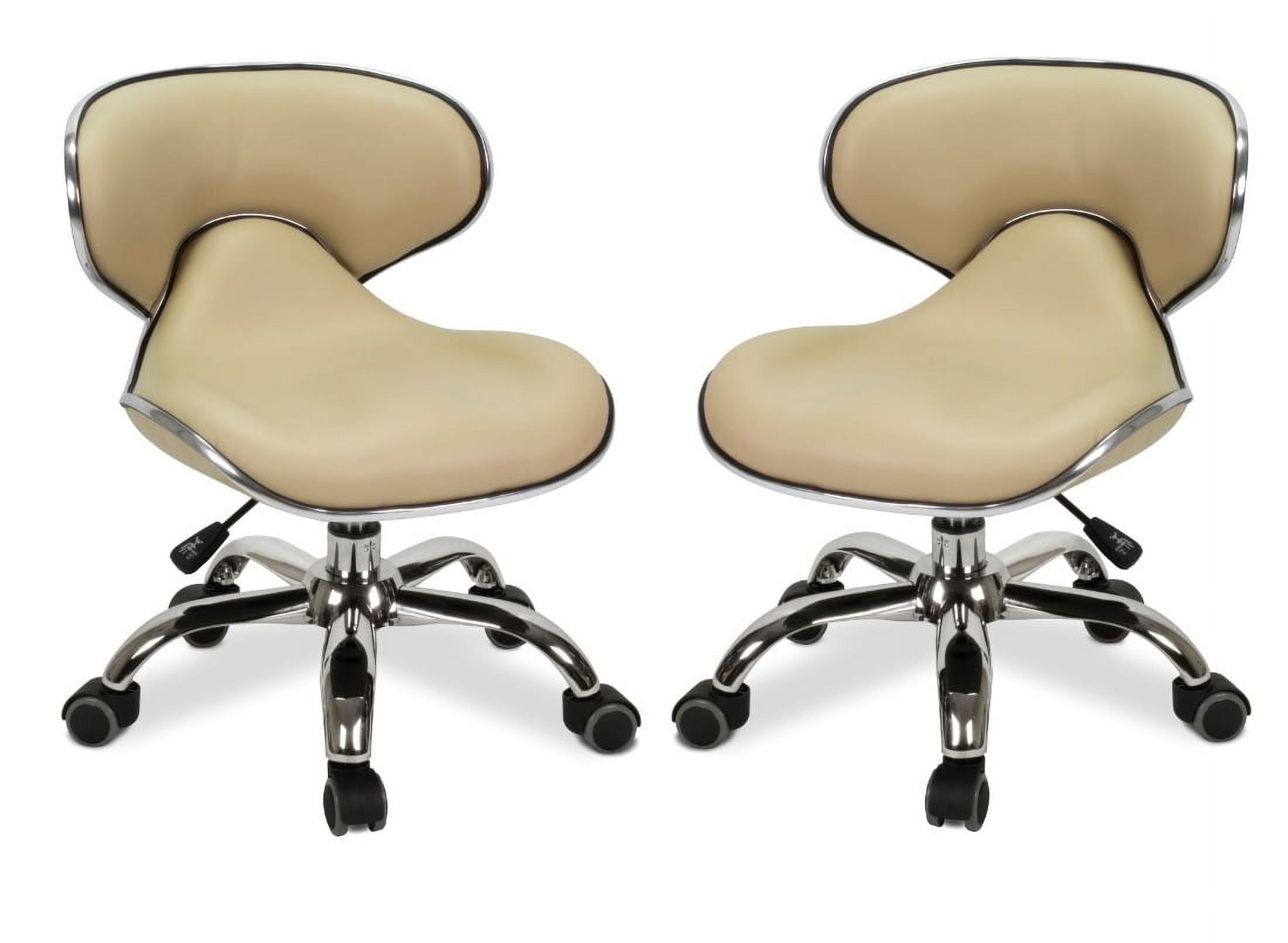 MAYAKOBA SET OF 2 Nail Salon Pedicure Stool UMI CREAM Pedicure Chair ...
