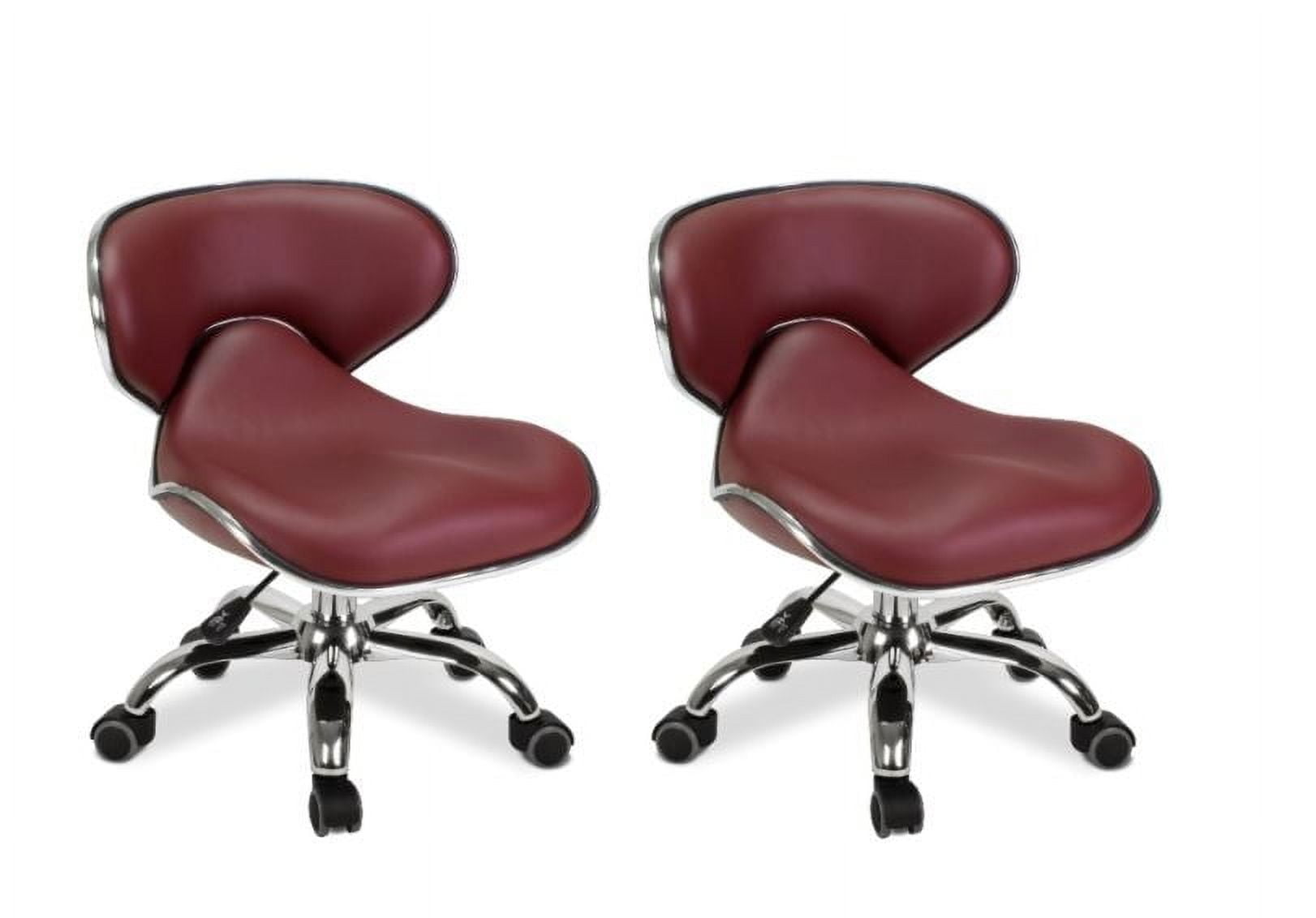 MAYAKOBA SET OF 2 Nail Salon Pedicure Stool UMI RED Pedicure Chair ...