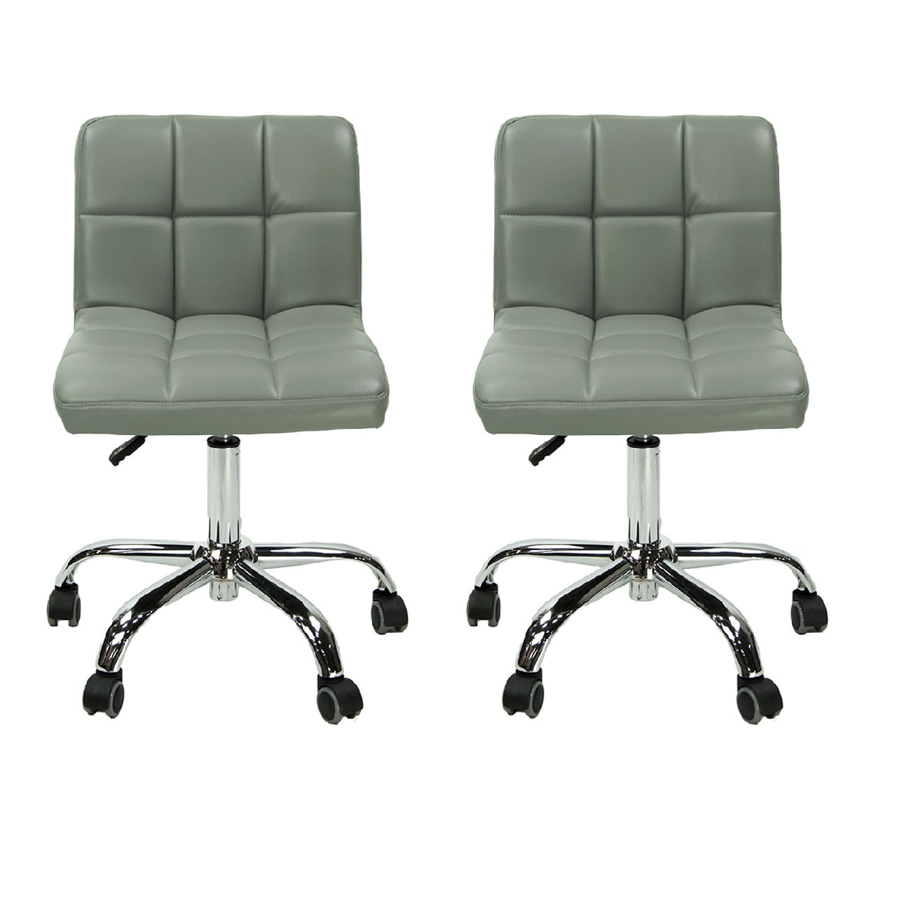 MAYAKOBA Set of 2 Nail Technician Stool, 19"-25" Adjustable Height ...