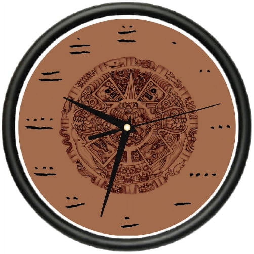 MAYAN TIME Wall Clock maya civilization mesoamerica gift - Walmart.com