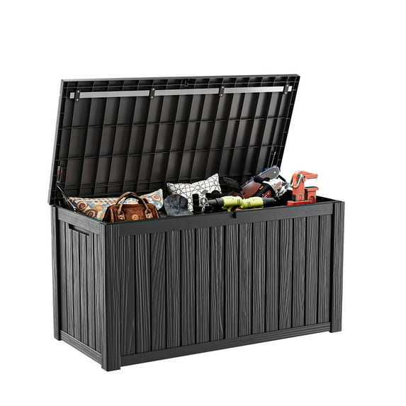 MAYEERTY 150 Gallons Large Deck Box, Large Capacity Storage Box for ...