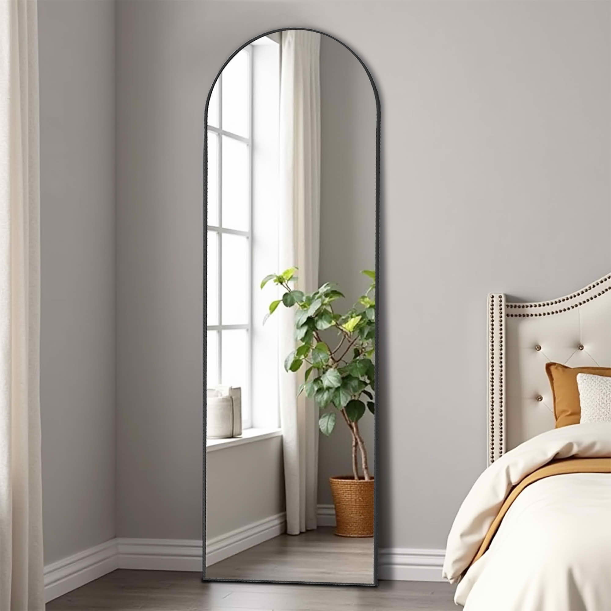 MAYEERTY 16 X 59 Inch Rectangle Floor Standing Mirror, Wall Mirror with ...