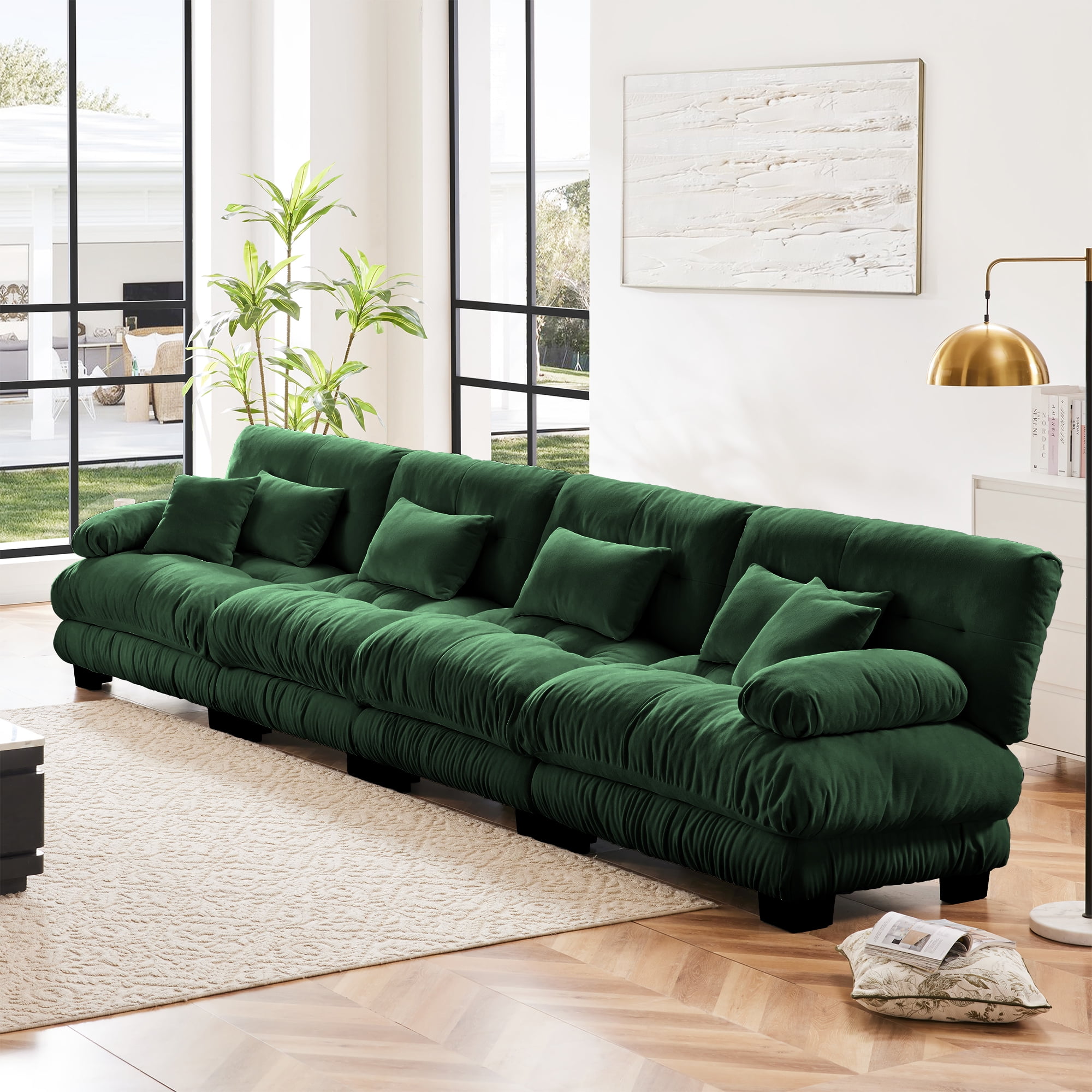 MAYEERTY 173.2in 4-Seater Sectional Sofa Modular Deep Seat Sofa Couch ...