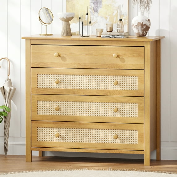 MAYEERTY 4-Drawer Sideboard Buffet Cabinet - Modern Console Cabinet for ...