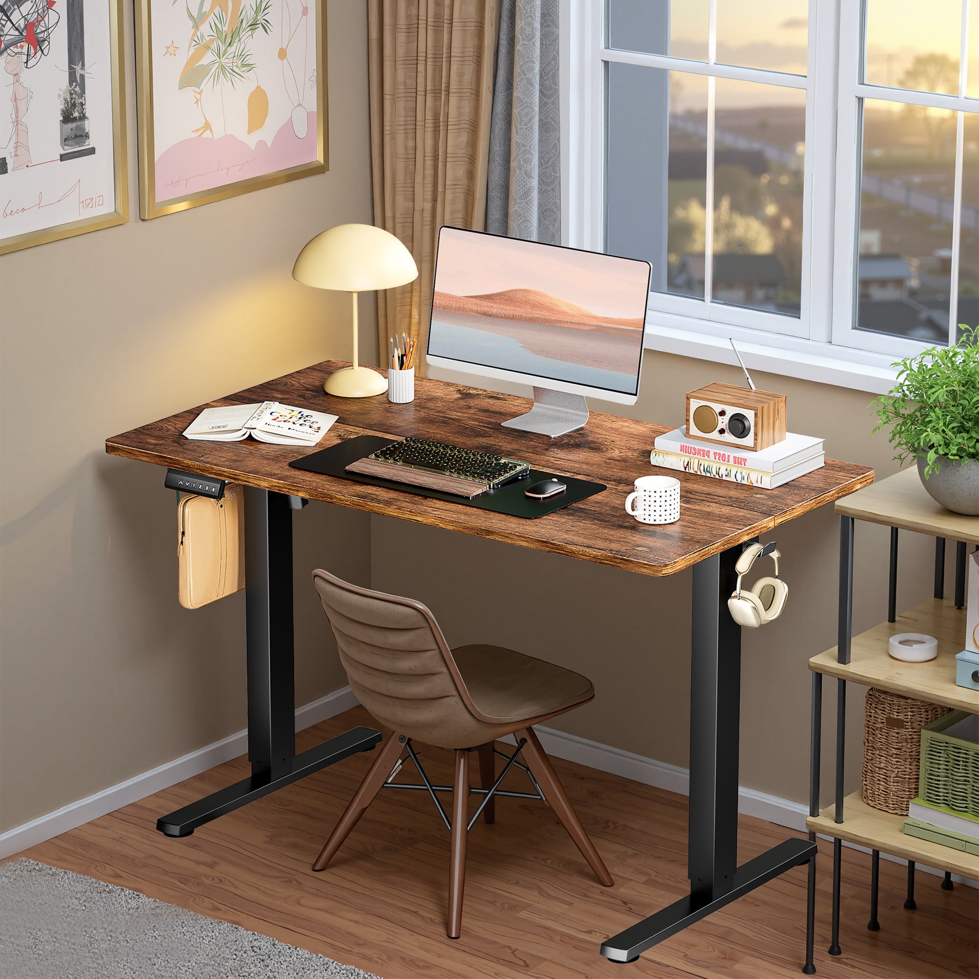 MAYEERTY 40" × 24" Lifting Computer Table Height Adjustable Standing ...